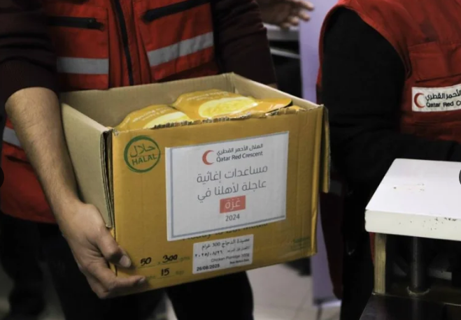 Qatar Red Crescent Delivers Vital Aid to Blockaded North Gaza | Khaleej Mag